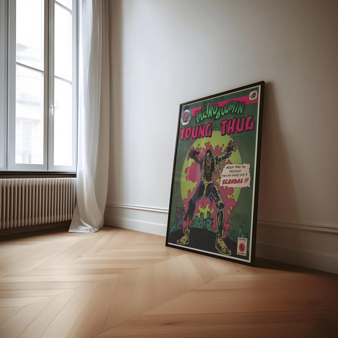 Young Thug Comic Poster: Slim Season, Retro Hip Hop Art - Etsy