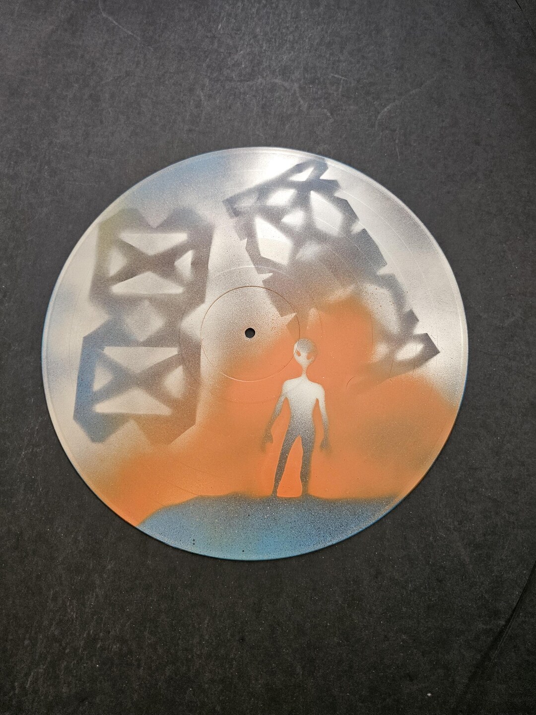 Painted Alien Vinyl Record - Etsy