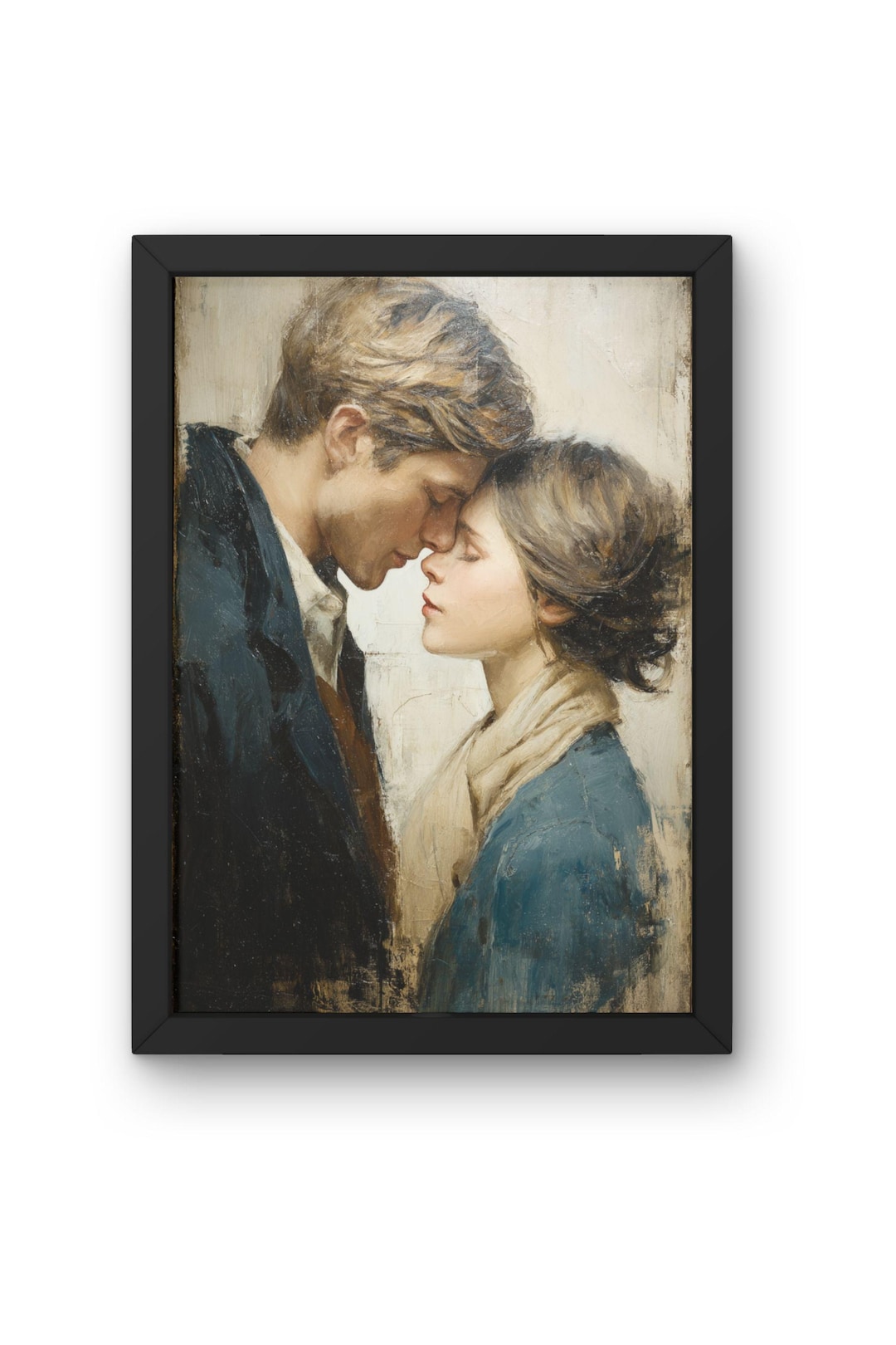 Love & Passion – Romantic Couple Wall Art, Intimate Love Illustration ...