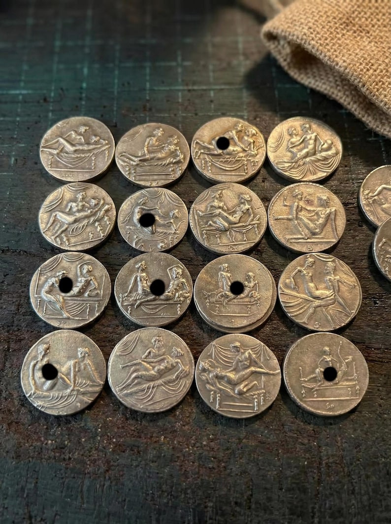 Roman Spintriae Token Set | Historical Reproduction Coins With Gift Box ...
