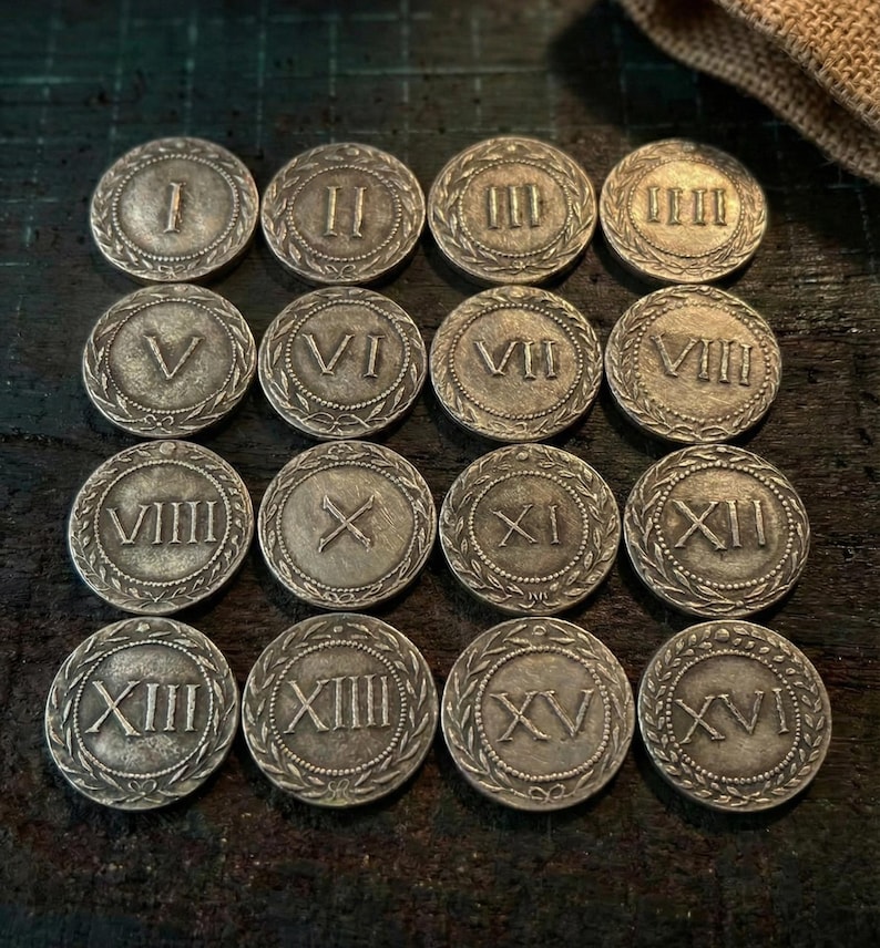 Roman Spintriae Token Set | Historical Reproduction Coins With Gift Box ...