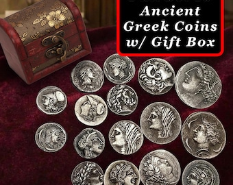 Ancient Greek Coin Set | 16 Tokens Set | Historical Reproduction Coins ...
