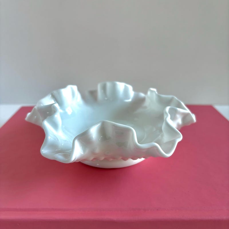 Fenton Hobnail Trinket Dish - Etsy