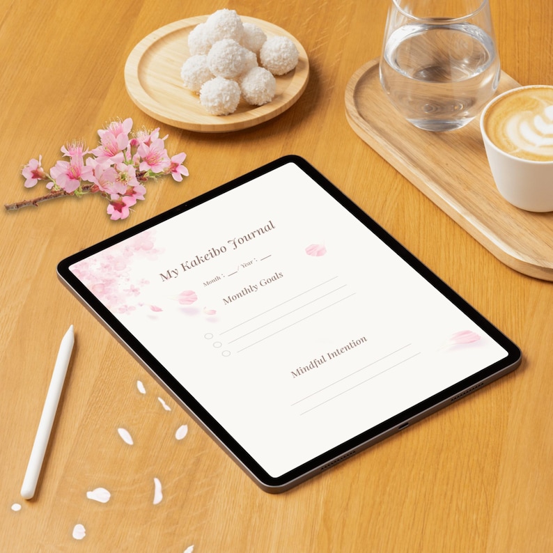 Sakura Kakeibo Budget Planner - Japanese Floral, Printable Expense ...