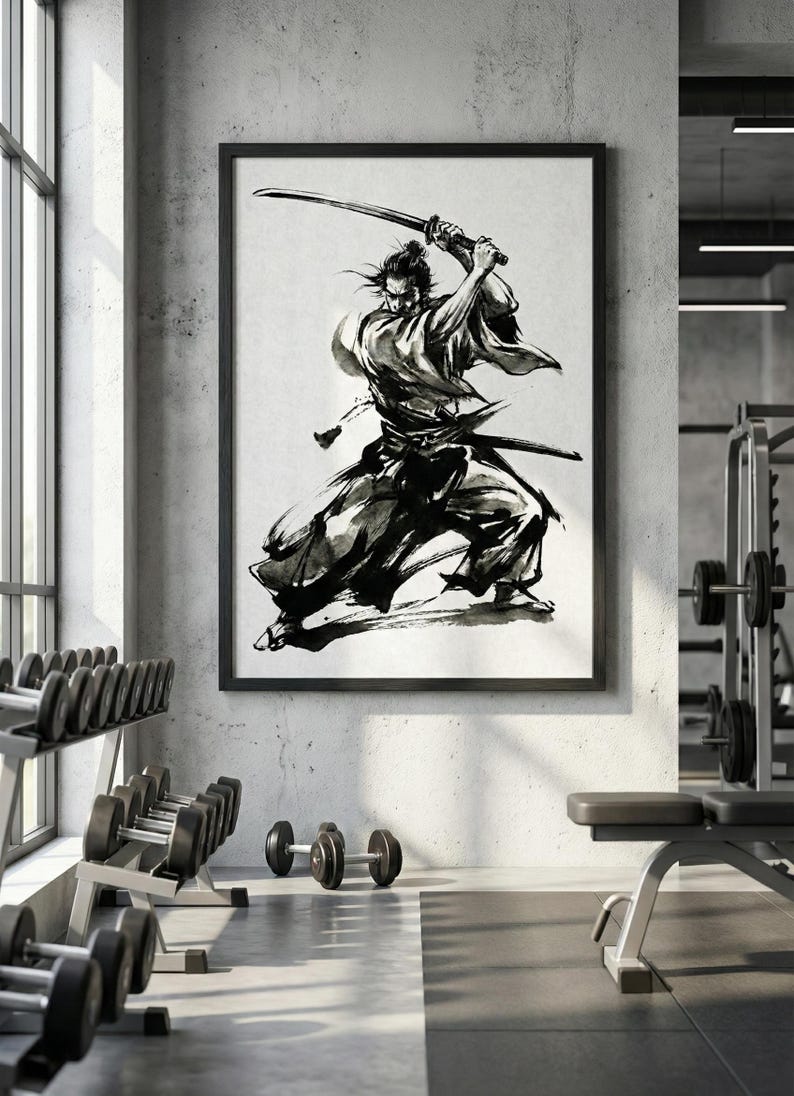 Sumi-e Samurai Bundle - Ultra High-res PNG - Japanese Ink Wash Clipart ...