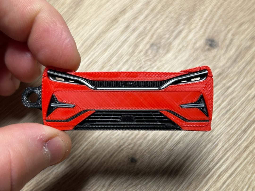 BYD Song L Front End Keychain | 3D Printed Electric SUV Car Keychain ...