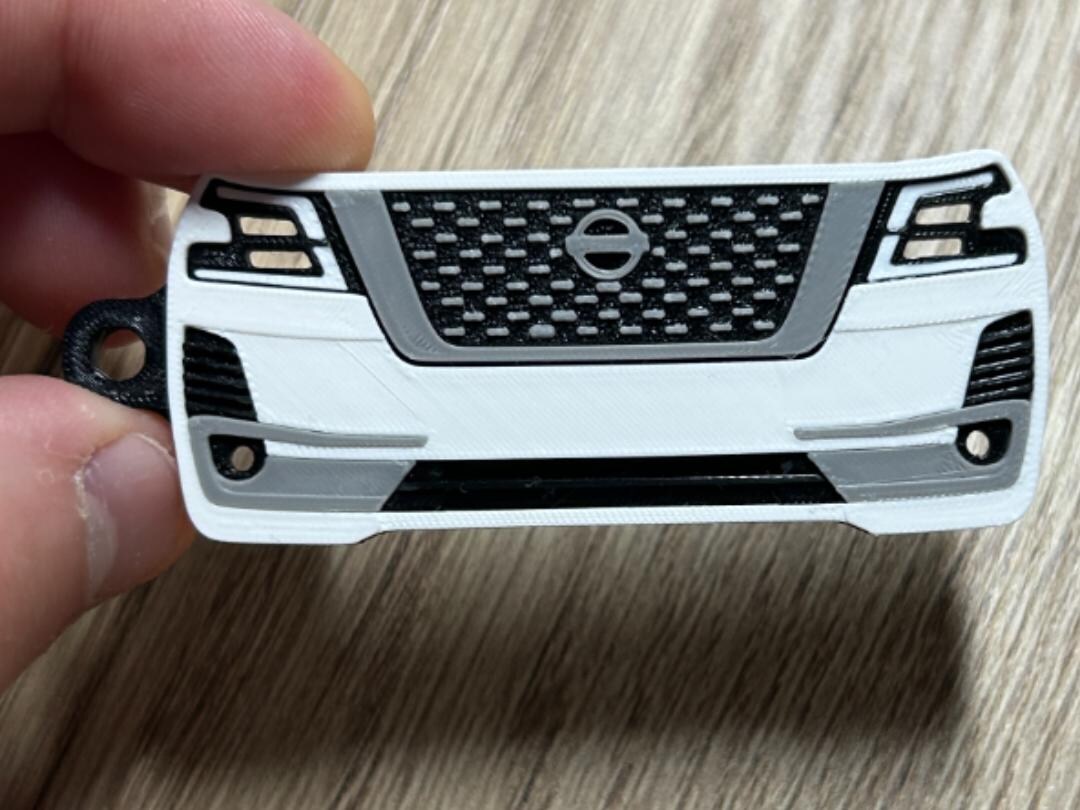 Nissan Patrol Platinum 2023 Front End Keychain | 3D Printed Patrol Key ...