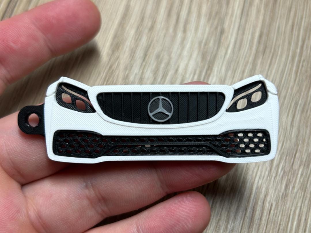 Mercedes-amg C63 S 2020 Front Grill Keychain | 3D Printed AMG Keychain ...