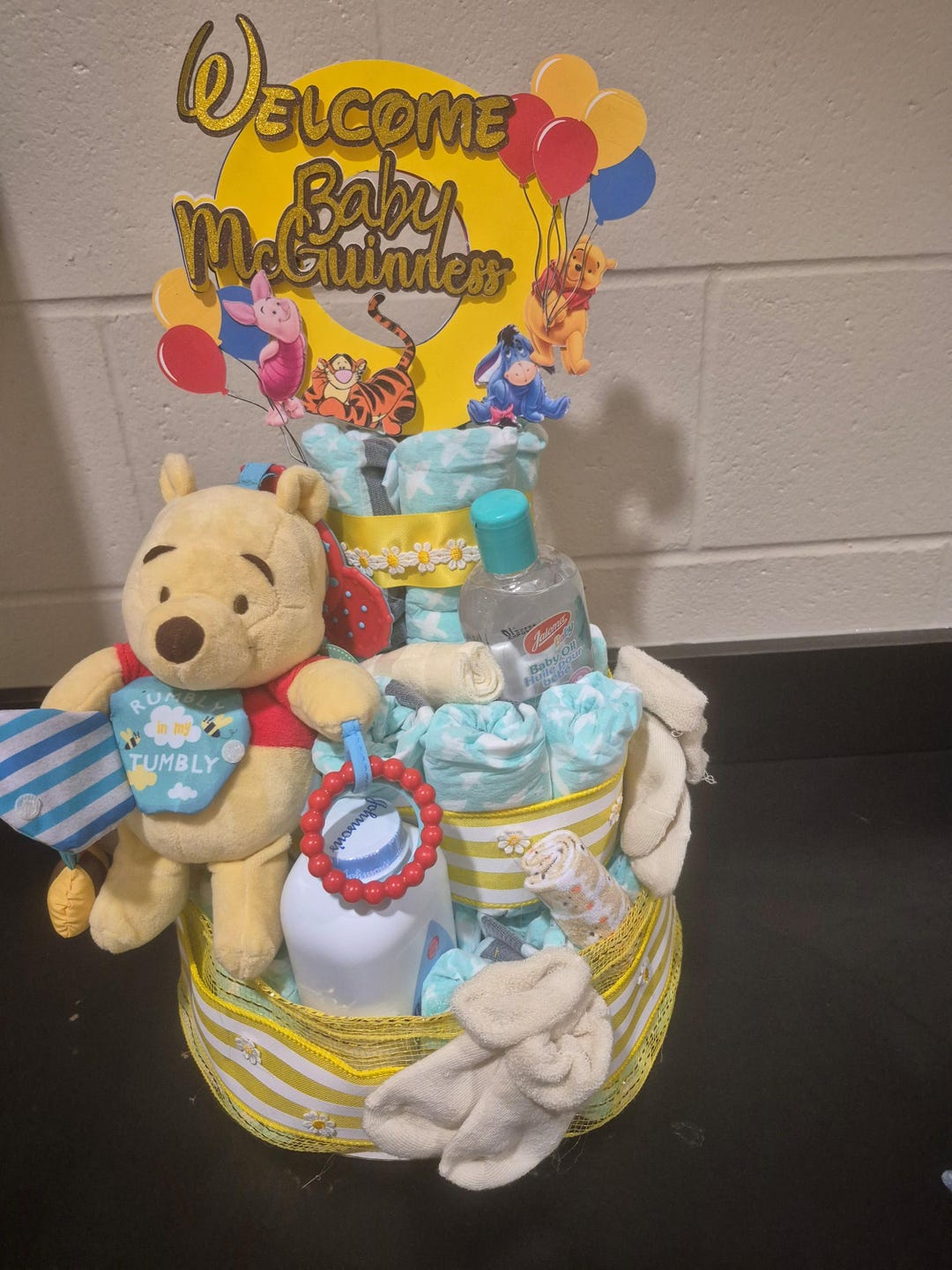 Customized Personalized Diaper Cakes With Custom Cake Toppers (pick-up ...