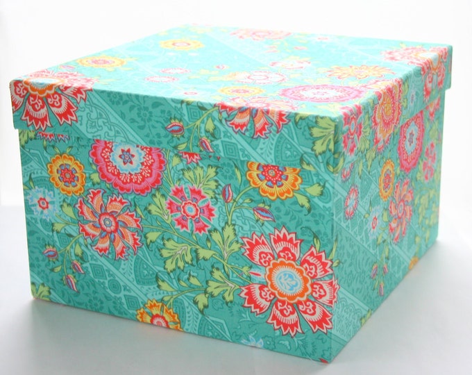 Large Square Decorative Box - Etsy