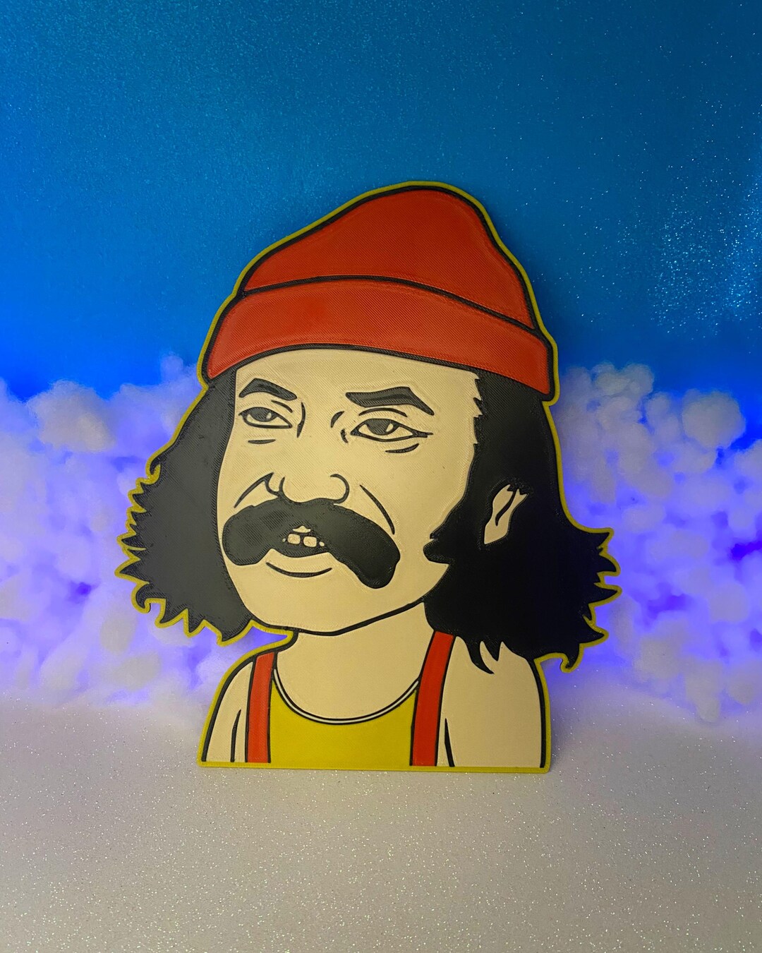 Cheech Marin Wall Art | Cheech & Chong Inspired Decor | 3D Printed Pop ...