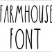 Farmhouse Rae Dunn Inspired Font | Etsy