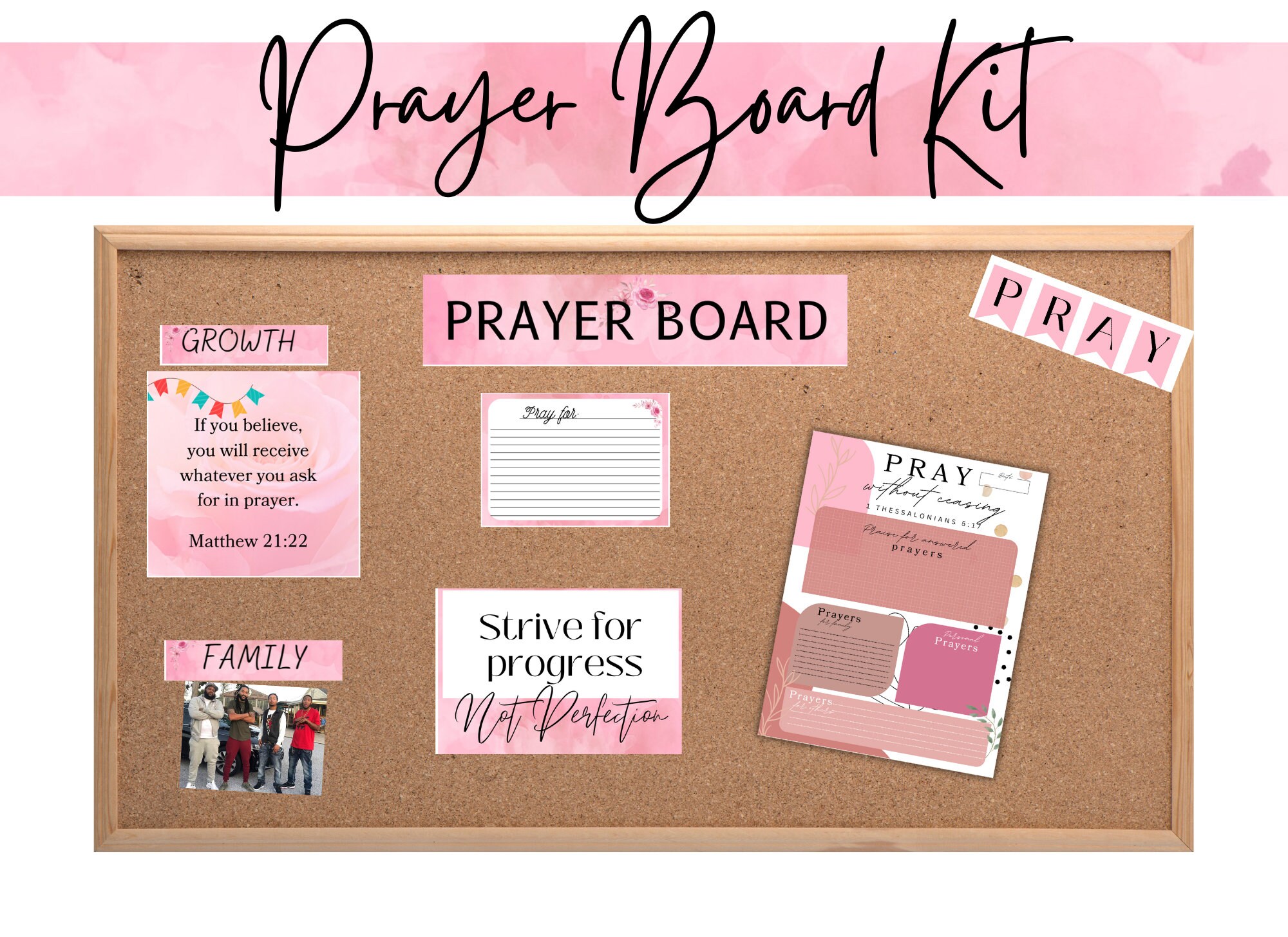 Prayer Board Kit, Digital Prayers, Printable Prayers, Christian Digital ...