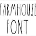 Farmhouse Rae Dunn Inspired Font - Etsy