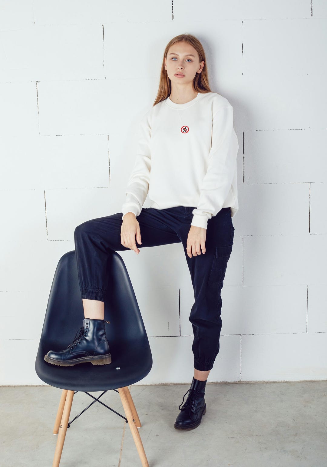 Crossed Out Man Symbol Crewneck Sweatshirt | Feminist Activist Graphic ...