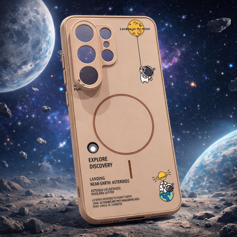 Little Astronaut Magnetic Phone Case for Samsung Galaxy S25, S26, Ultra ...