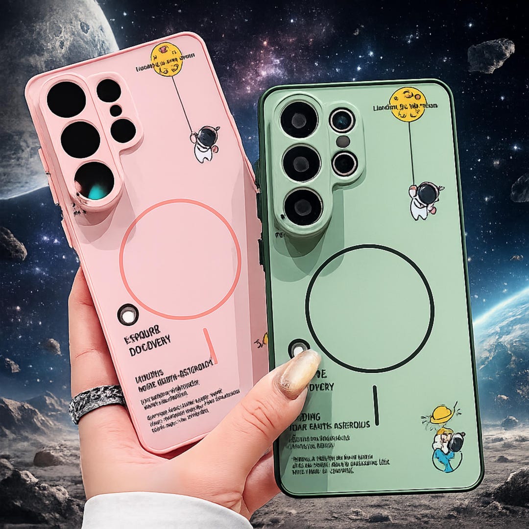 Little Astronaut Magnetic Phone Case for Samsung Galaxy S25, S26, Ultra ...