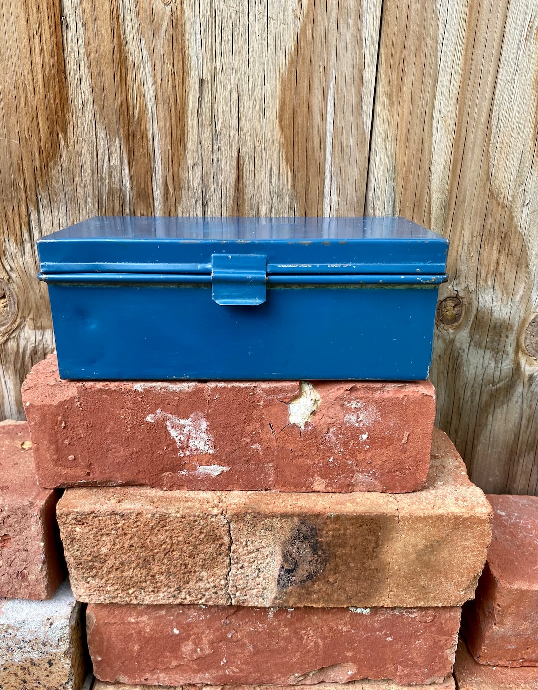 Vintage Rustic Metal Small Tool Parts Box Organizer,industrial ...