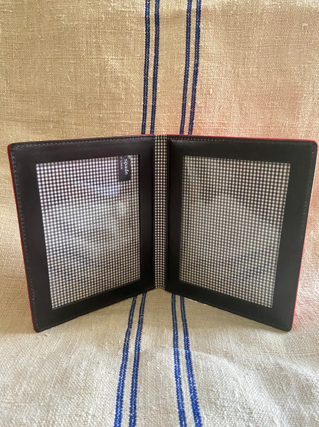 Vintage Kate Spade Red Double Canvas Travel Frame, Vintage Kate Spade ...