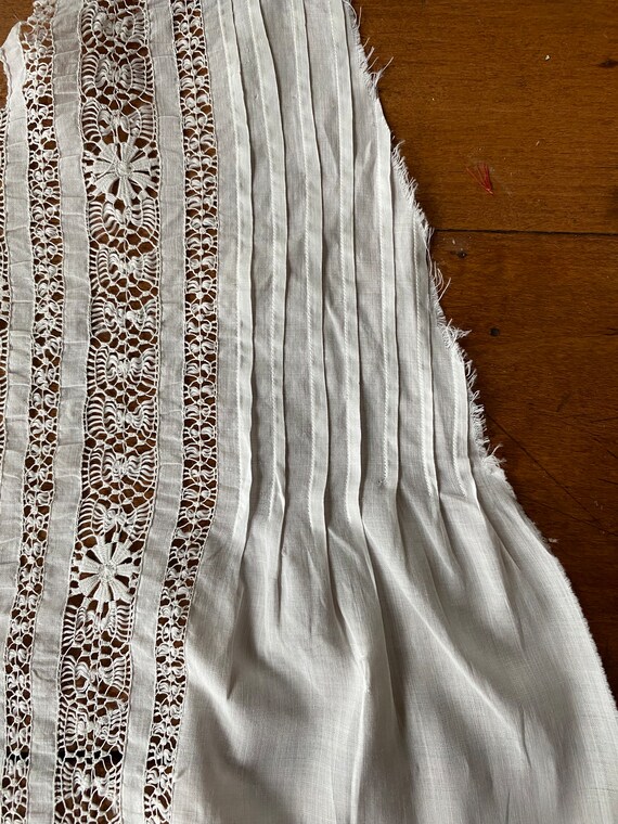 Antique Modesty Panel,Edwardian Drawn Work Modesty Dr… - Gem