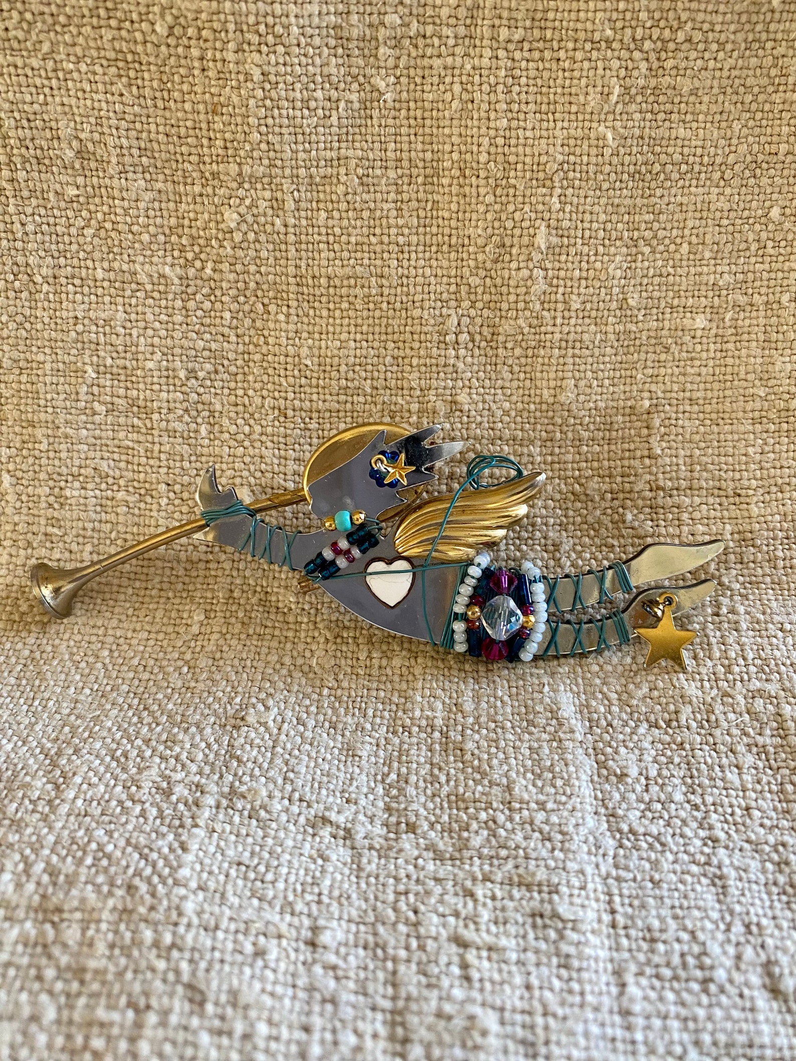 Vintage 1990s Liztech Angel Brooch, Herald Angel, Signed & Dated - Etsy