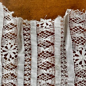 Antique Modesty Panel,edwardian Drawn Work Modesty Dress Panel Insert ...