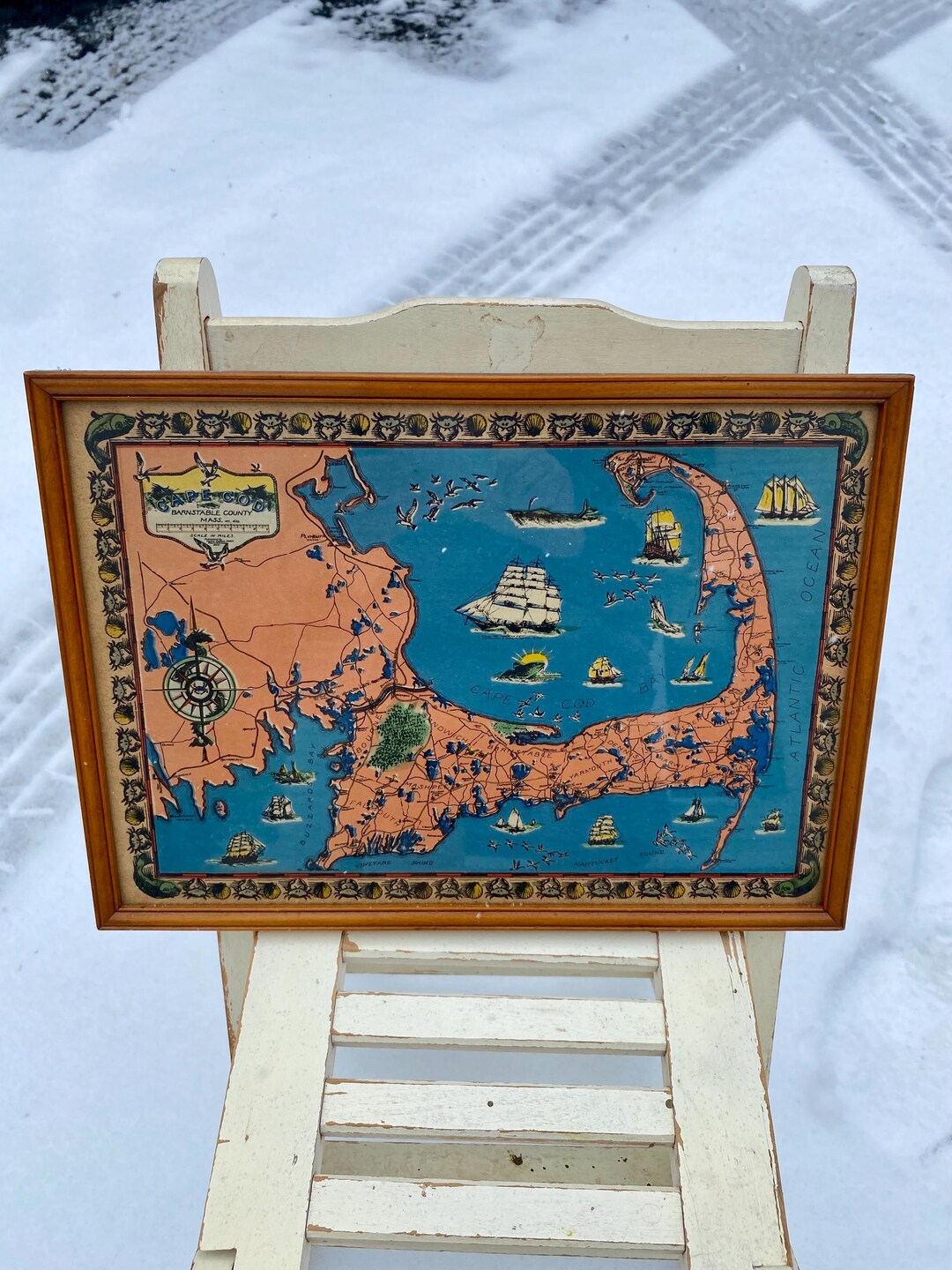 Vintage 1940s Cape Cod Barnstable County Massachusetts New England ...