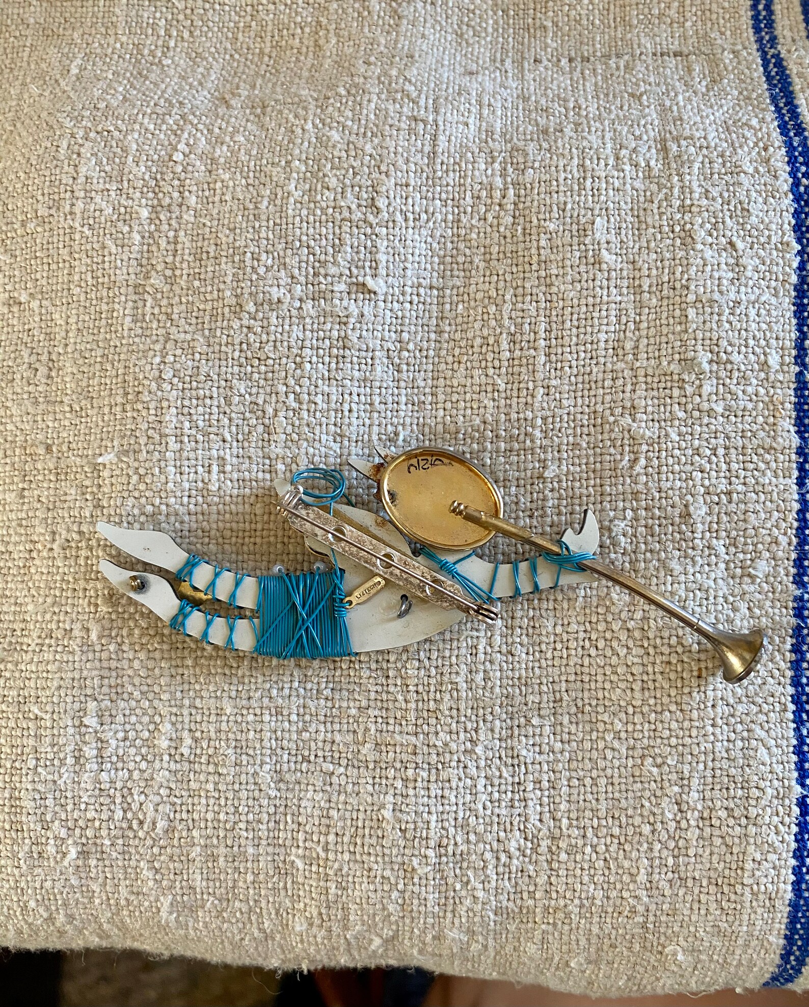 Vintage 1990s Liztech Angel Brooch, Herald Angel, Signed & Dated - Etsy