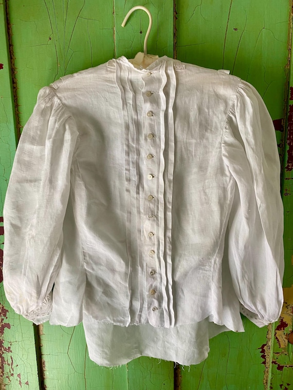 Edwardian Ladies Blouse, Ayershire embroidery, Edward… - Gem