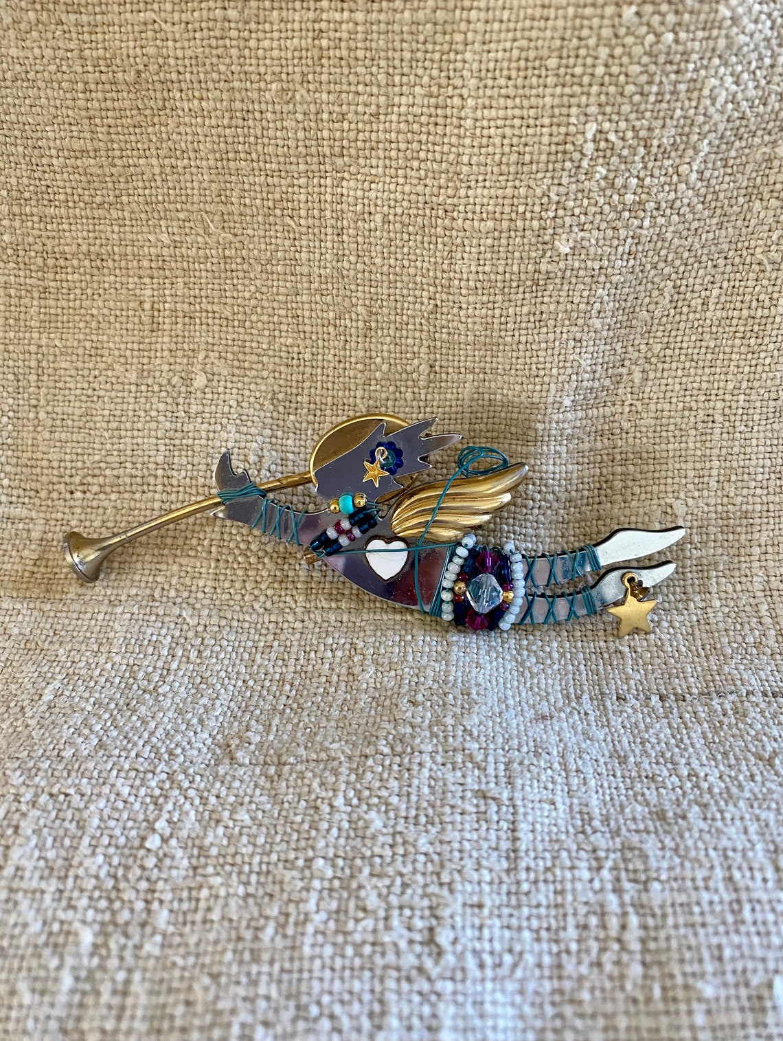 Vintage 1990s Liztech Angel Brooch, Herald Angel, Signed & Dated - Etsy
