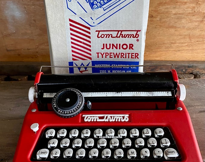 Vintage Collectible Metal 1950s Tom Thumb Junior Toy Typewriter ...