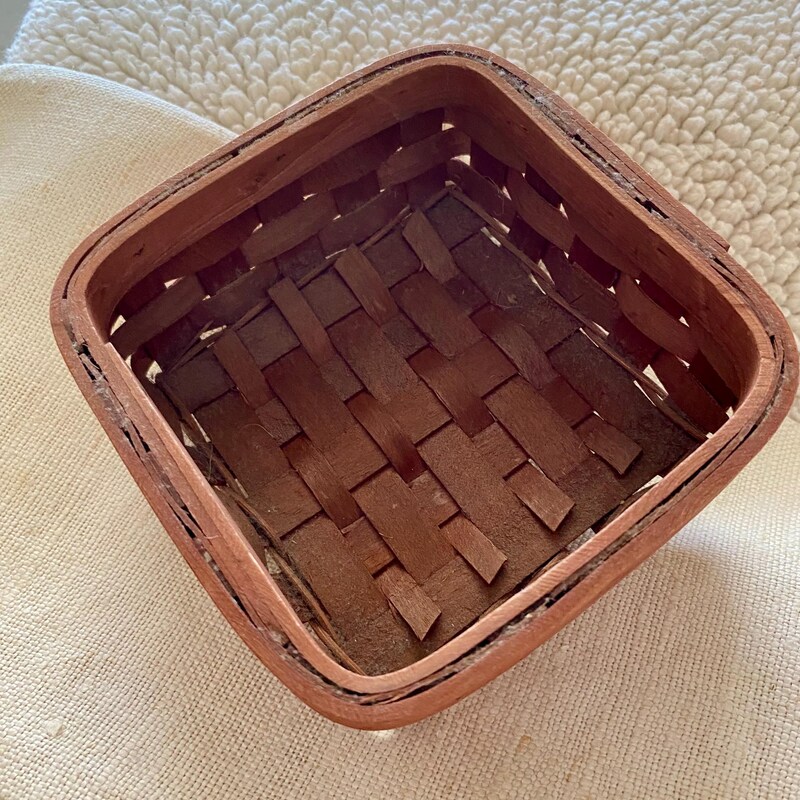Vintage Wood Basket - Etsy