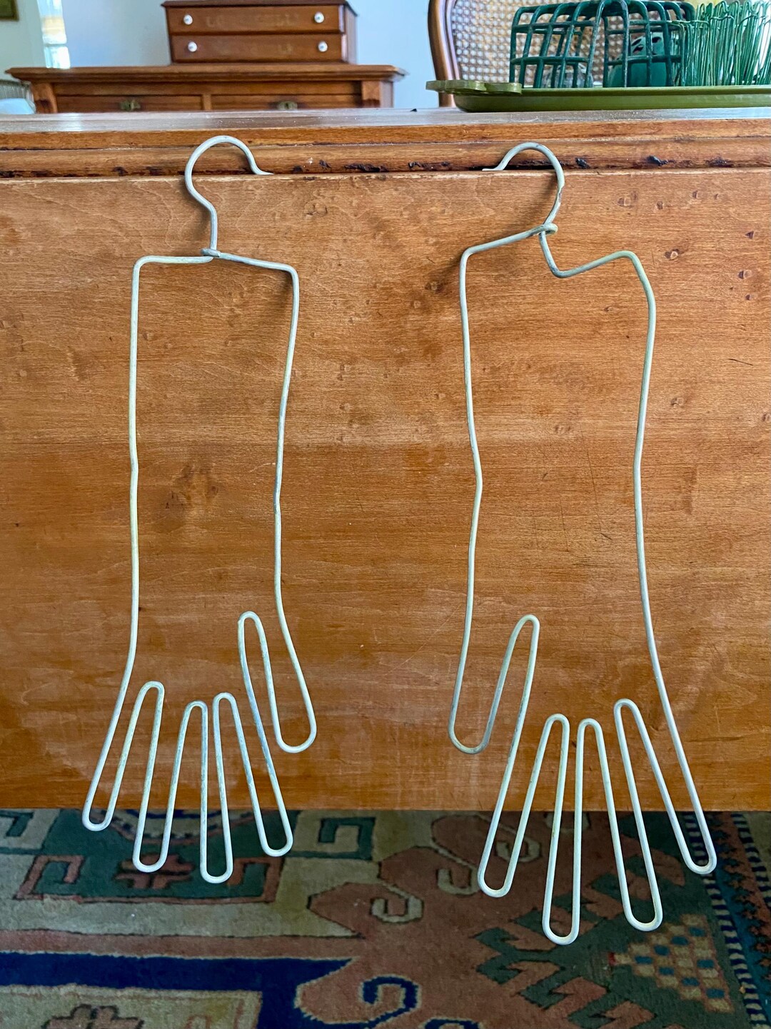 Antique Bent Metal Wire Glove Forms Stretchers Shapers Hangers Dryers ...