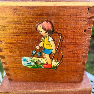 Vintage 6 1930s German Toy Blocks Nesting Stacking Wood Finger Jointed ...