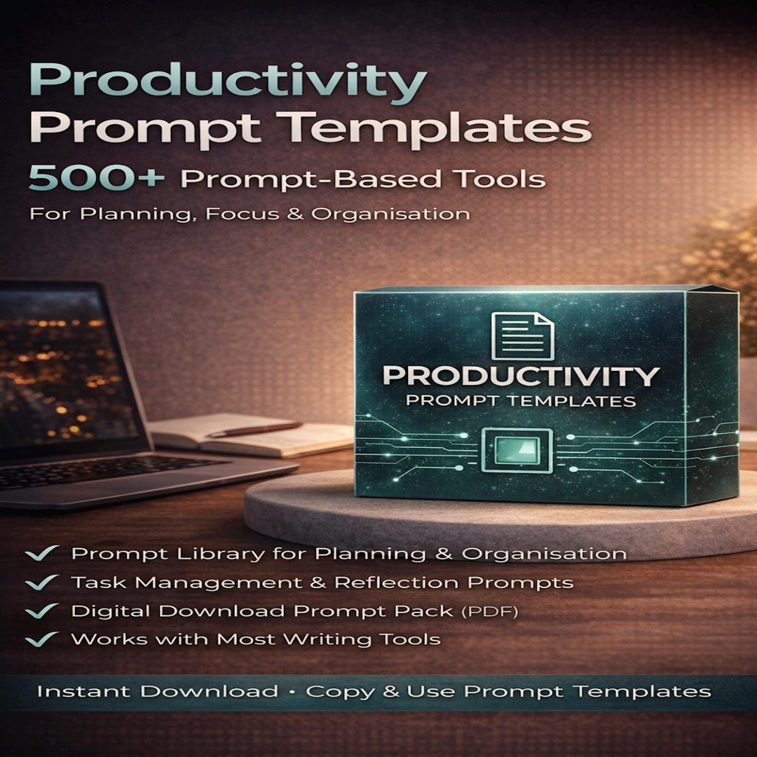 Productivity Prompt Templates PDF | Planning & Focus Templates ...