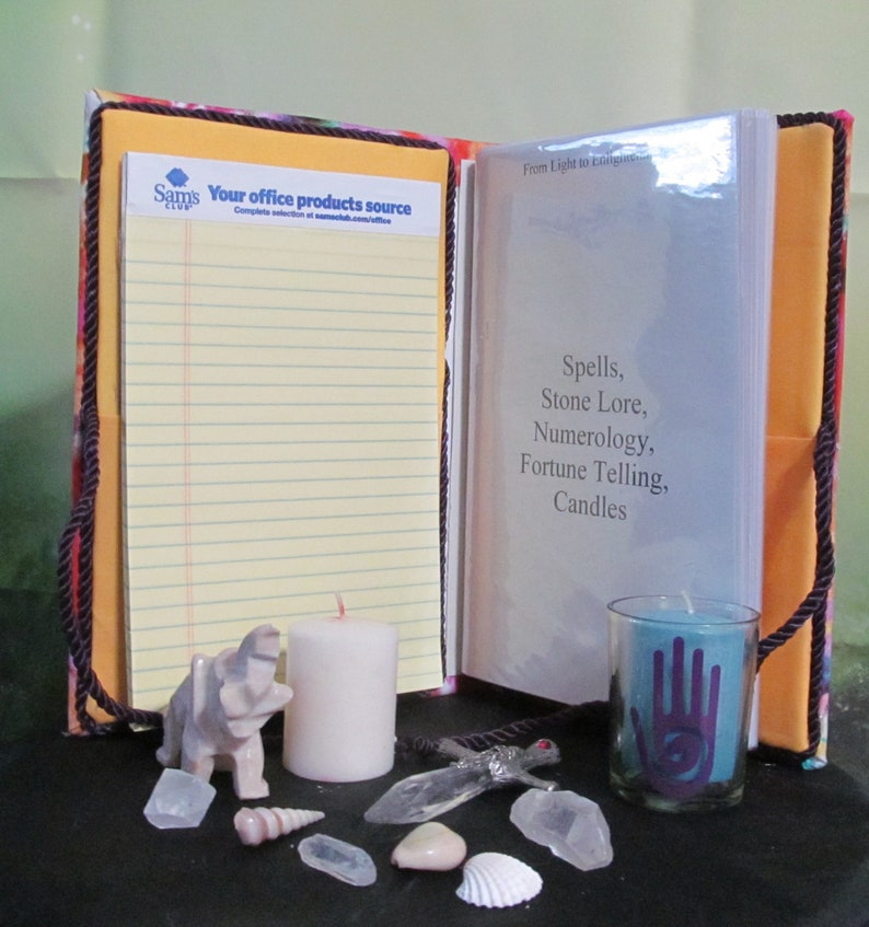 Spell Book Casting Tie Dye Pink, Blue, Purple Cloth Padded Spellbook ...