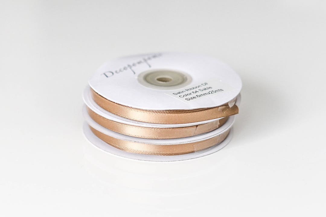 Sable / Tan Colour Double Sided Satin Ribbon Gift Wrap Satin Ribbon - Etsy