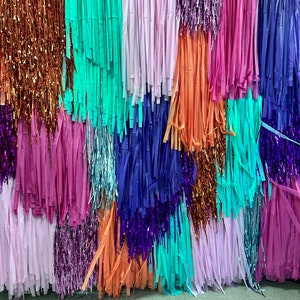Custom Color Fringe Backdrop: Handmade Party Photo Wall - Etsy
