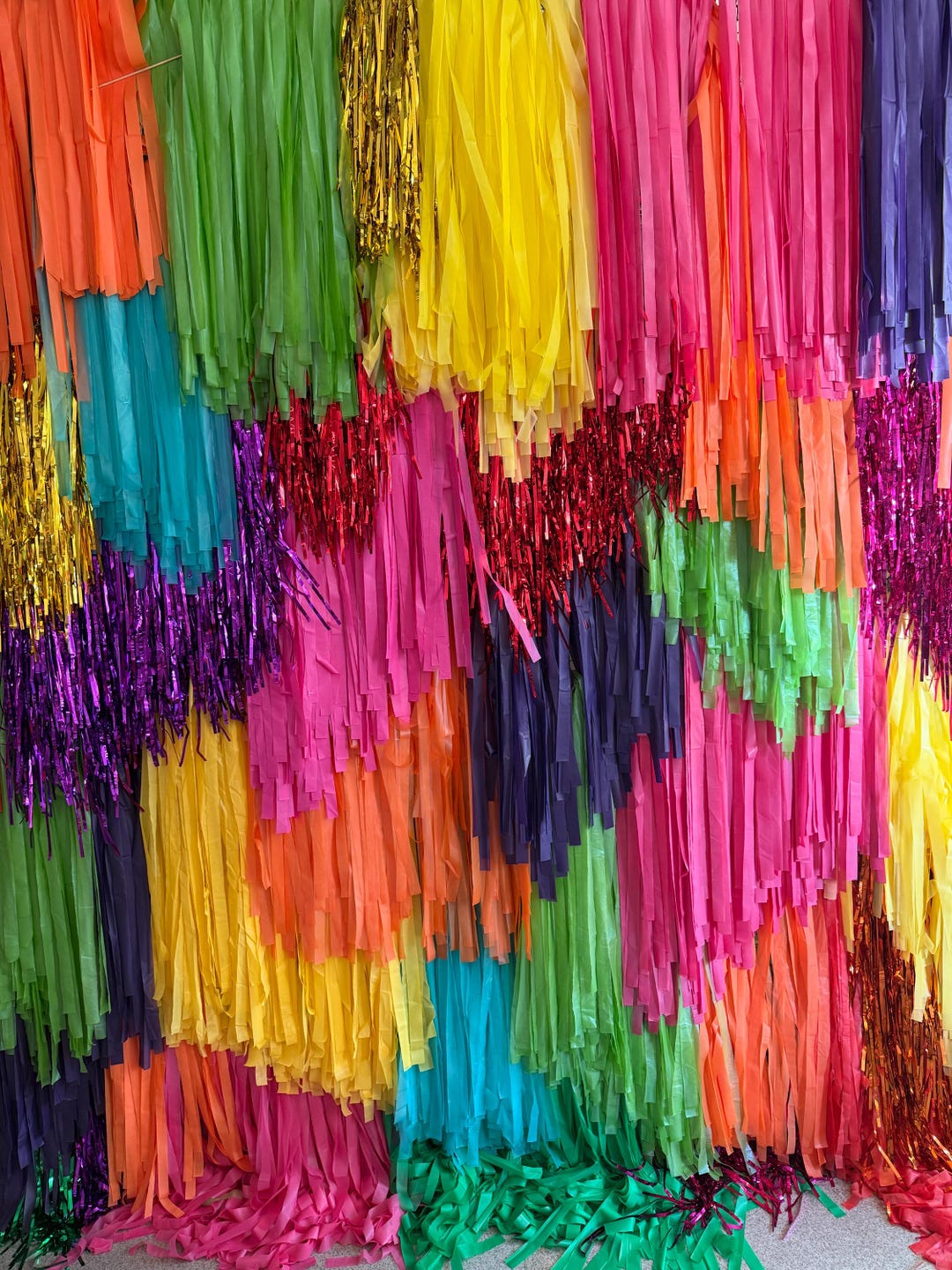 Viva La Fiesta Fringe Wall Backdrop, Photo Wall, Streamer Wall, Party ...