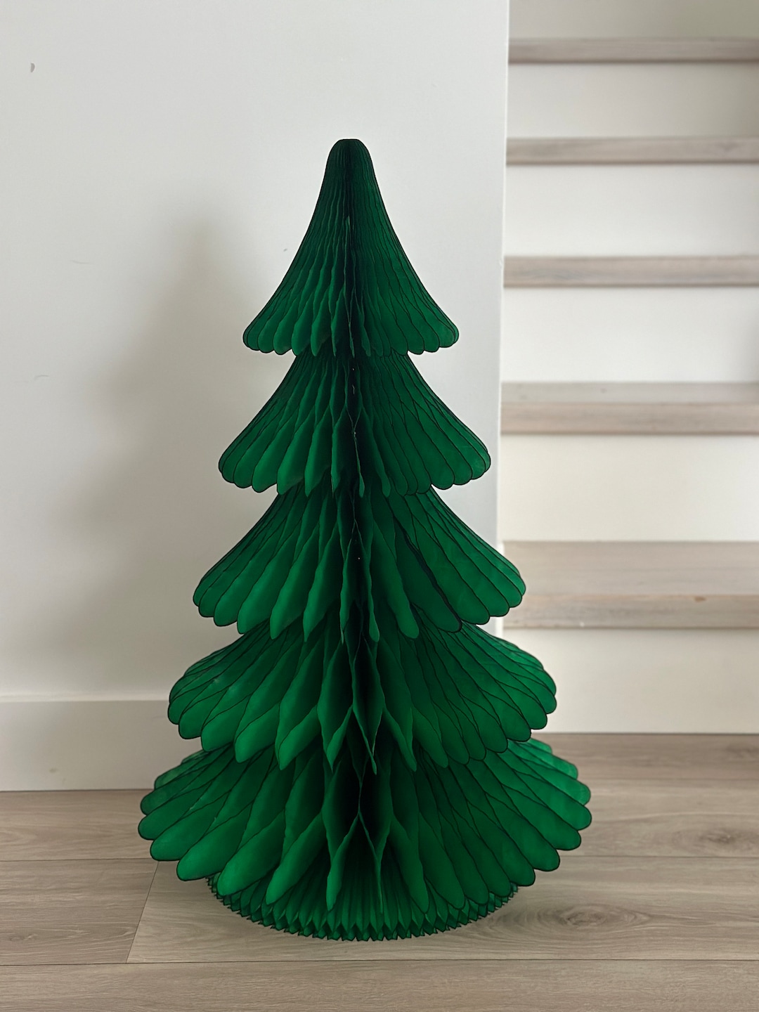 Holiday Green Extra Large Paper Honeycomb Christmas Tree Party ...