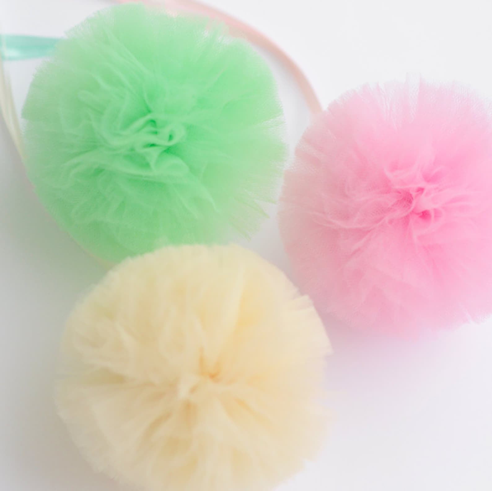 Small Tulle Pom Poms | Lilac Tulle Balls | Tutu Wedding Decorations ...