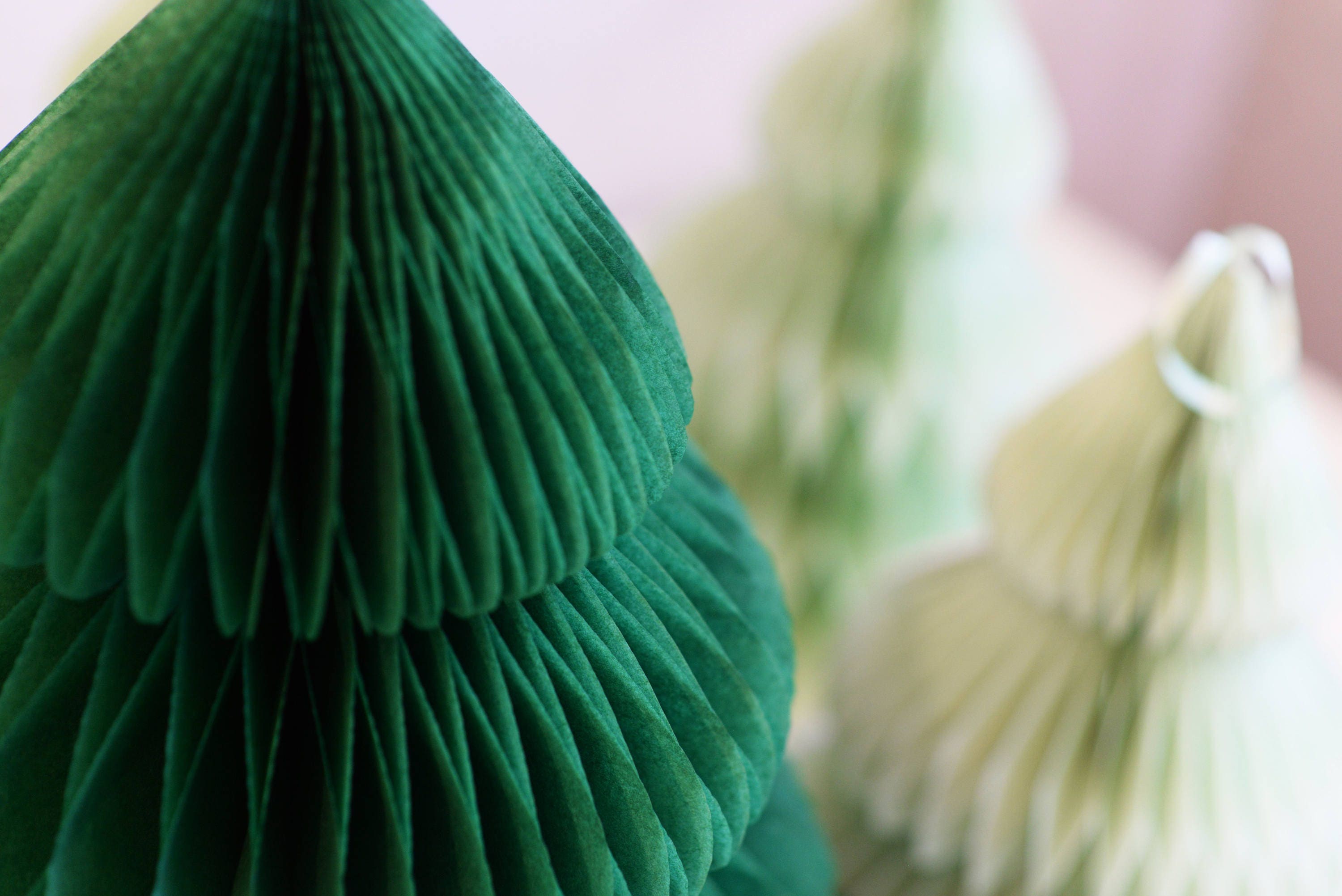 Huge Paper Honeycomb Christmas Tree 18” / 45cm Custom Color Home Office ...