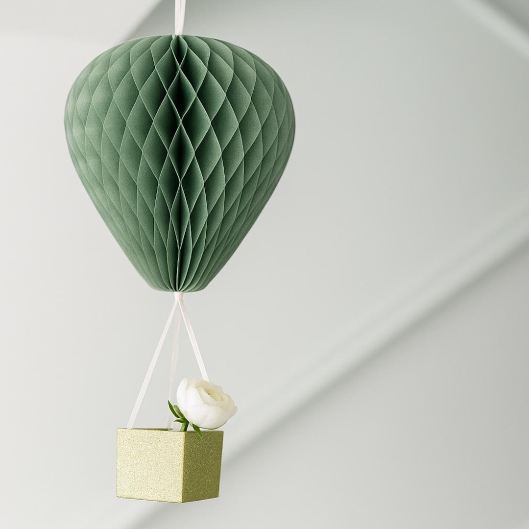 Handmade Tissue Paper Hot Air Balloon: Nursery Party Decor (15") - Etsy