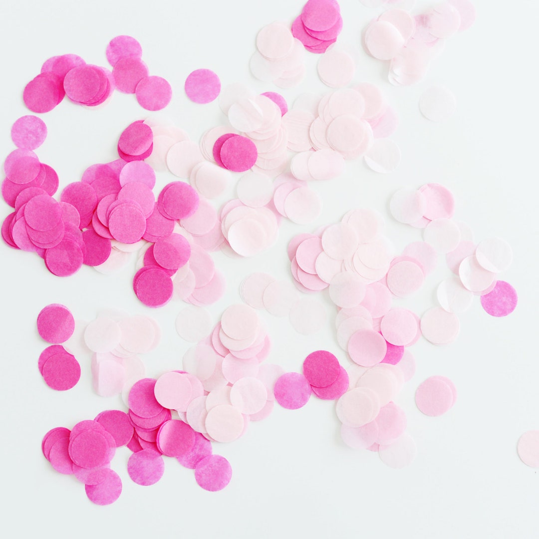 Pink Paper Confetti Biodegradable Confetti Pink Party Confetti - Etsy