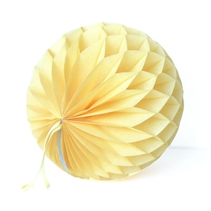 Yellow Paper Ball Honeycomb Pom Pom Wedding Decorations Boho Decor - Etsy
