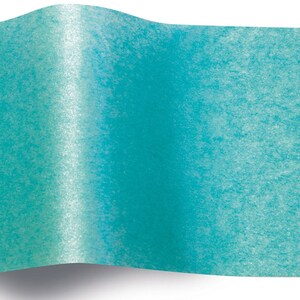 Sparkling Turquoise Tissue Paper Sheets 20x30”/ 50x76cm Shimmery Gift ...
