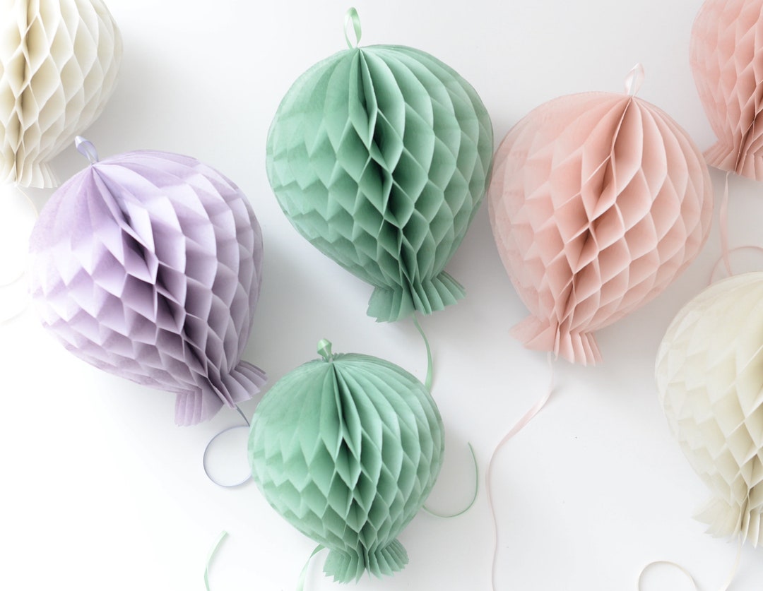 Handmade Tissue Paper Honeycomb Balloon: Party Decoration - Etsy