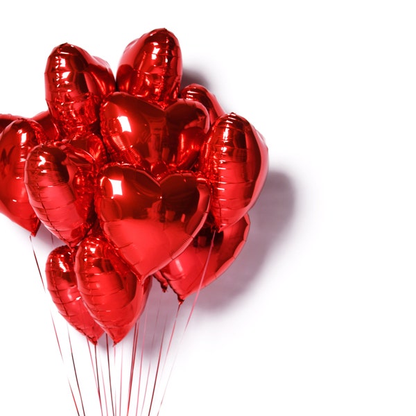 Red Foil Heart Balloon - Etsy