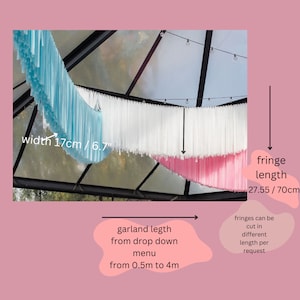 Custom Ceiling Fringe Garland: Party & Wedding Decor - Etsy