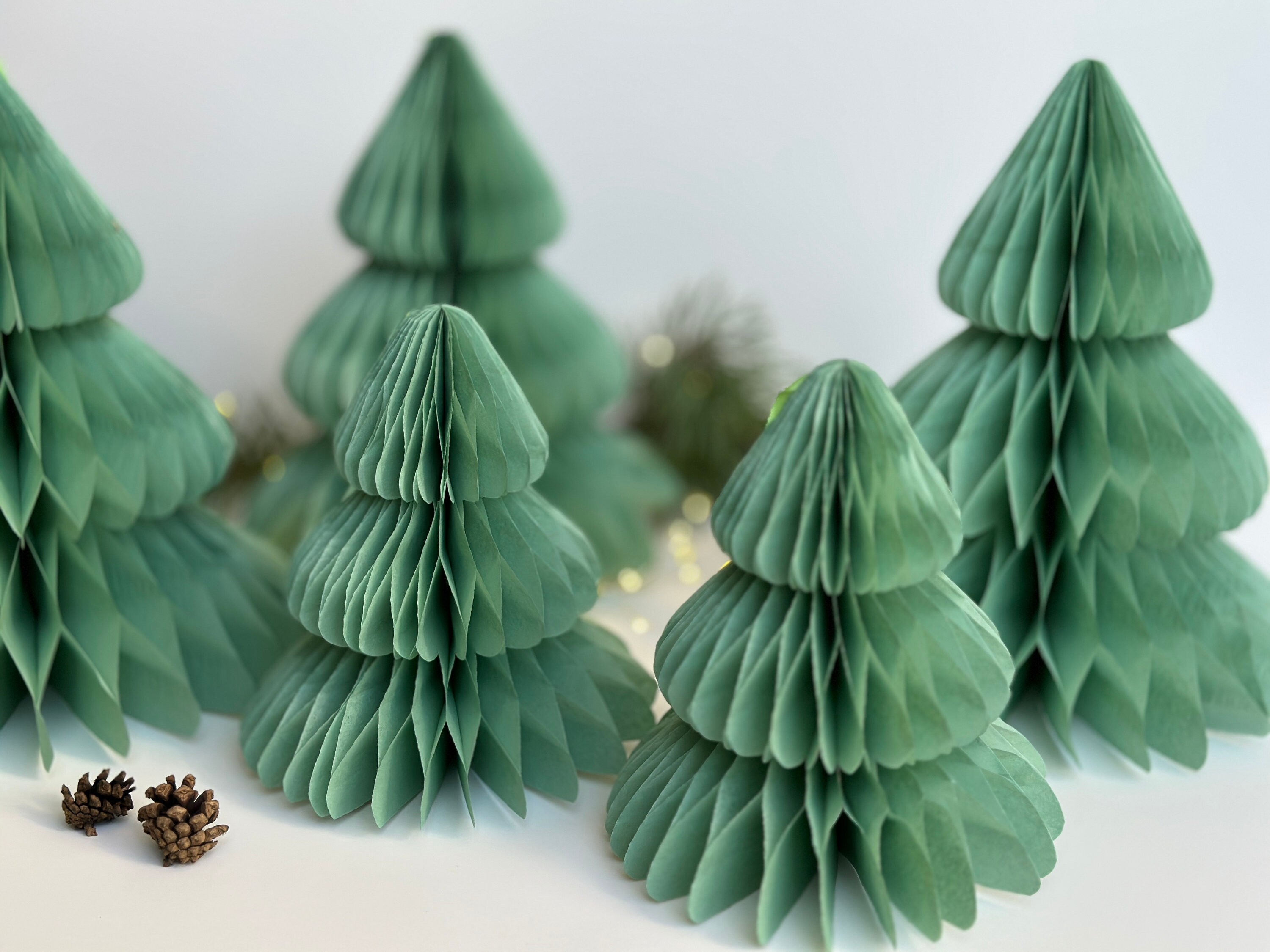 Sage Green Paper Honeycomb Christmas Tree Dusty Green - Etsy UK